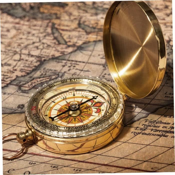 Boussole portable, boussole Flip Compass Navigation Pocket montre ...