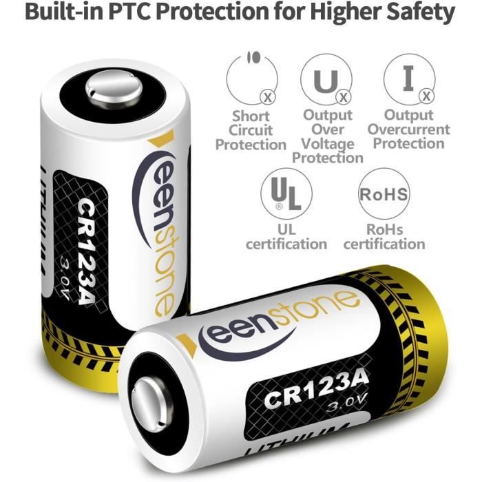 Piles Cr123A 3V Lithium Lot De 18 \U2013 Batteries Cr 123A 17345 ...