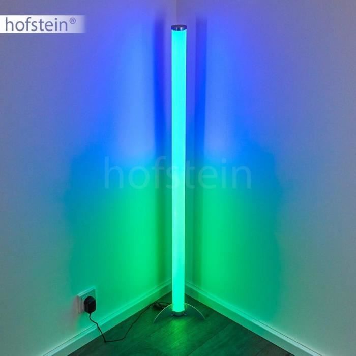 Lampadaire - Laugar - A390 - LED RGB - Télécommande - Plastique blanc - Cdiscount Maison