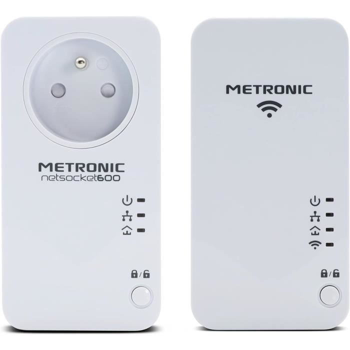 Prise Cpl Duo Wi-Fi 600 Mb-S Avec 2 Ports Fast Ethernet 100 Mb-S (Cpl ...