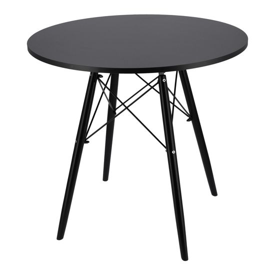 Table ronde marron scandinave moderne pour salon, salle à manger ...