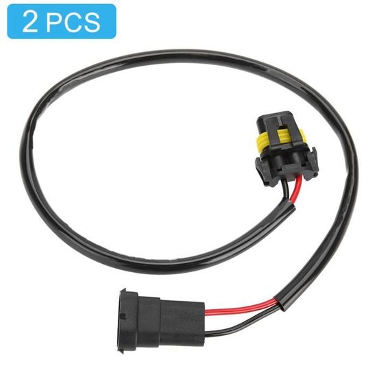 Ashata Câble H11 9006 Headlight Adapter Converter Cable, 2pcs Fog Light ...