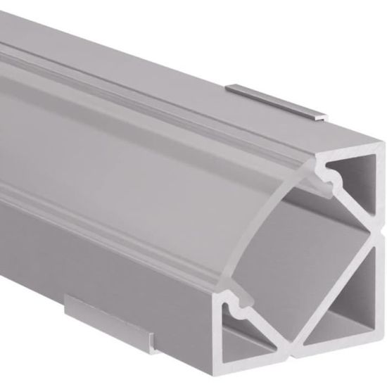 Semi-Transparent - Profile Aluminium Led 100 Cm Ecke 45 + Couvercle ...