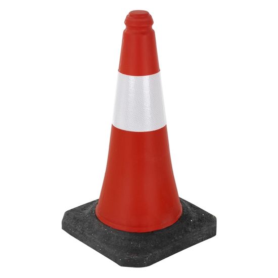 ECD Germany 1x Cône Signalisation Pylône 51 cm PVC Rouge/Blanc Triangle ...