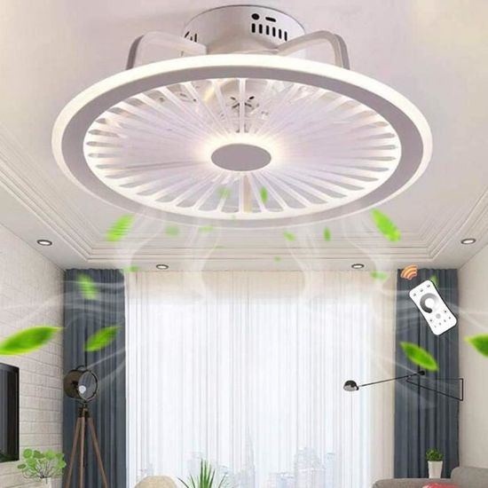 FMID Ventilateur De Plafond Avec Éclairage Silencieux Plafonnier ...