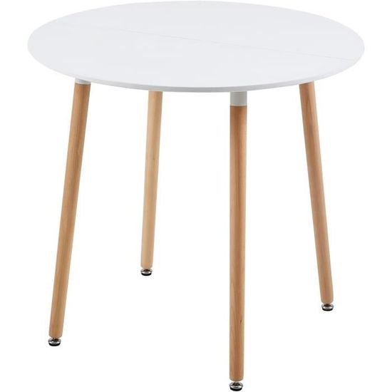 EGGREE Table Salle à Manger Ronde pour 2 4 Personne Table de Cuisine ...