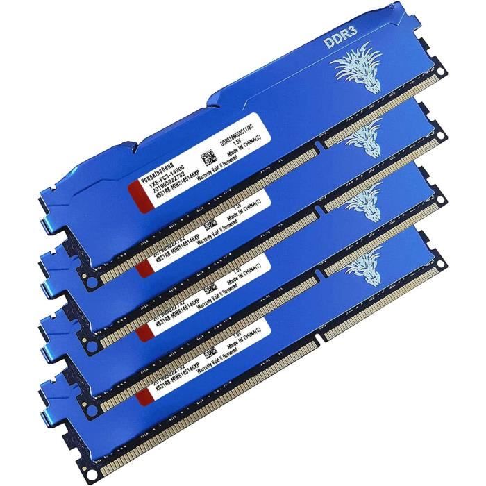 Ram DDR3 32go (4x8go) 1866MHz PC3-14900 U m CL13 Non-ECC Unbuffered 1 ...
