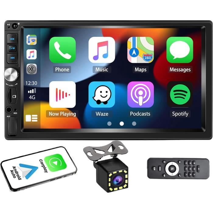 Autoradio 2 Din avec Wired Carplay-Android Auto, Autoradio Double Din avec Mirror Link Bluetooth ...