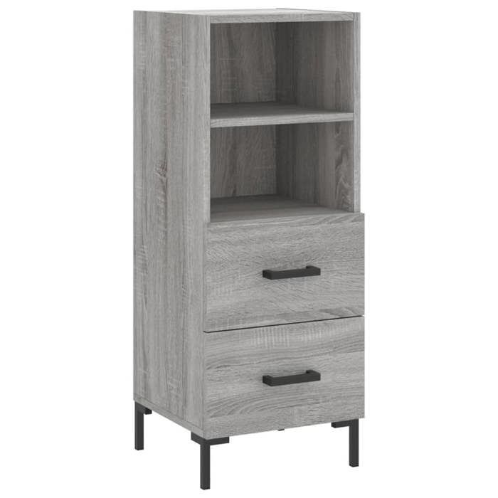 MVS Buffet Bahut de salon - sonoma gris - 34,5x34x90 cm - bois d ...