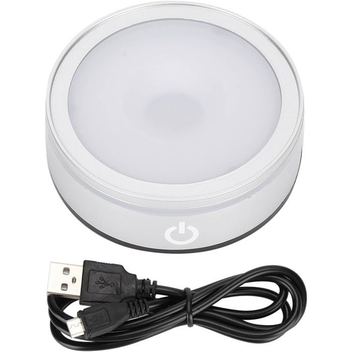 Veilleuse LED Boule de Cristal en Acrylique Lampe d'Ambiance Romantique ...