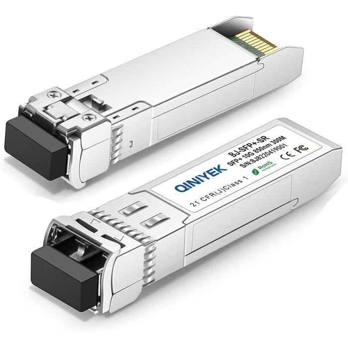 LIWI-Émetteur-récepteur SFP 10GBase-SR, Module LC SFP+ multimode 10G, MMF 850 nm, jusqu'à 300 m ...