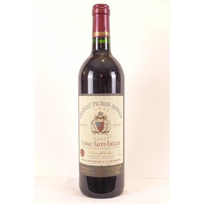 Saint-émilion château pichon-bonnin fût de chêne rouge 2001 - bordeaux ...