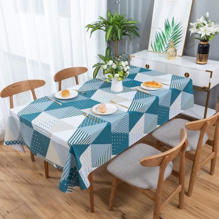Nappe De Table Rectangulaire En Pvc Imperméable Étanche, Couverture De ...