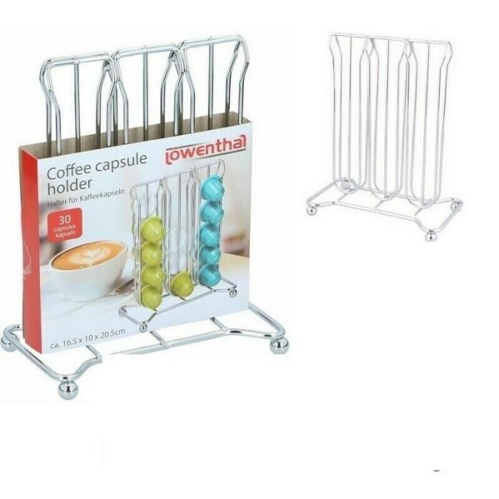 Distributeur de Capsules - Nespresso - Porte-capsules - Métal - Argenté ...