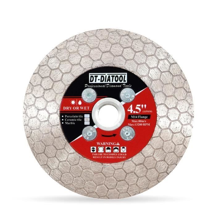Disque Diamant 115 Mm Avec Flasque M14 Pour Carreaux De Porcelaine ...