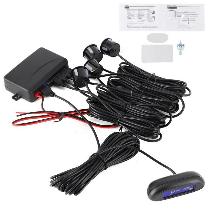 POR Capteur de marche recul Capteur de Stationnement Auto LED Système ...