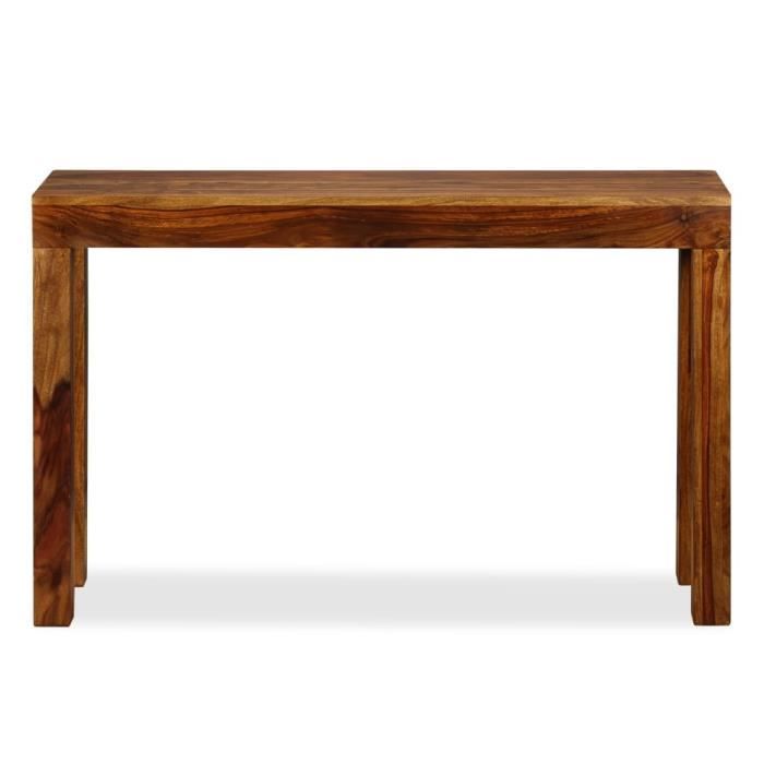 DUOKON - Table console Bois massif de Sesham 120 x 35 x 75 cm ...