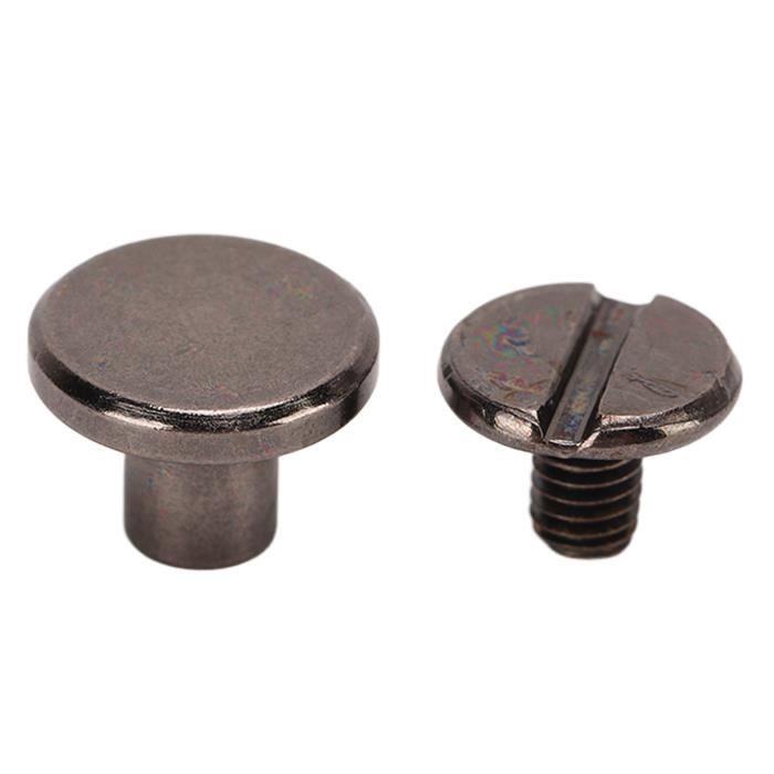 Fafeicy vis de reliure métalliques Chicago 200 jeux de vis de reliure ...