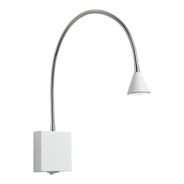 LAMPEA - Applique murale flexible design blanche Loopy Blanc ...