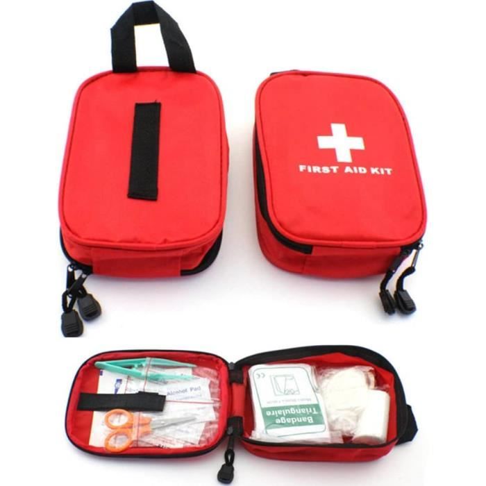Trousse de Premier Secours Boîte de d'urgence de Survie Portable Kit de Premiers Soins Sac ...