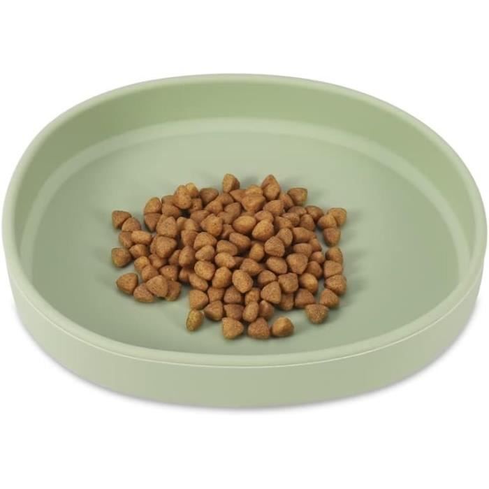 FANTESI Gamelle pour chat - Bol plat - Bol à eau plat - Bol en silicone ...