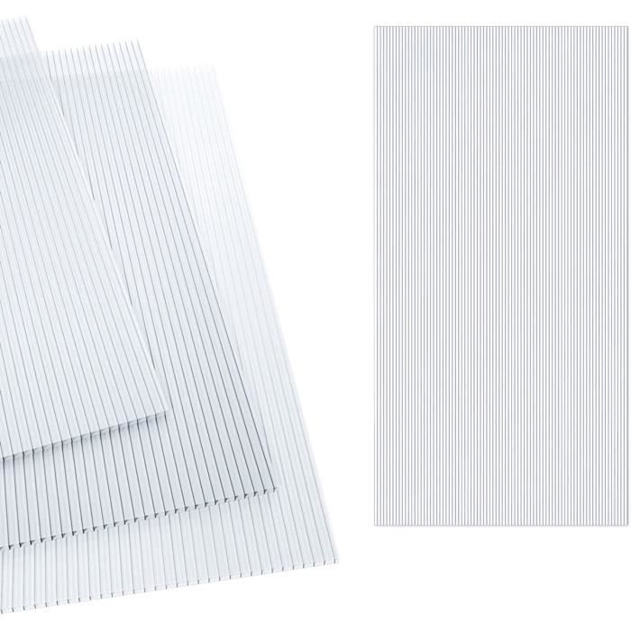 Froadp 4mm d'épaisseur Set de Plaques Alvéolaires, 1210x605mm Plaques à ...