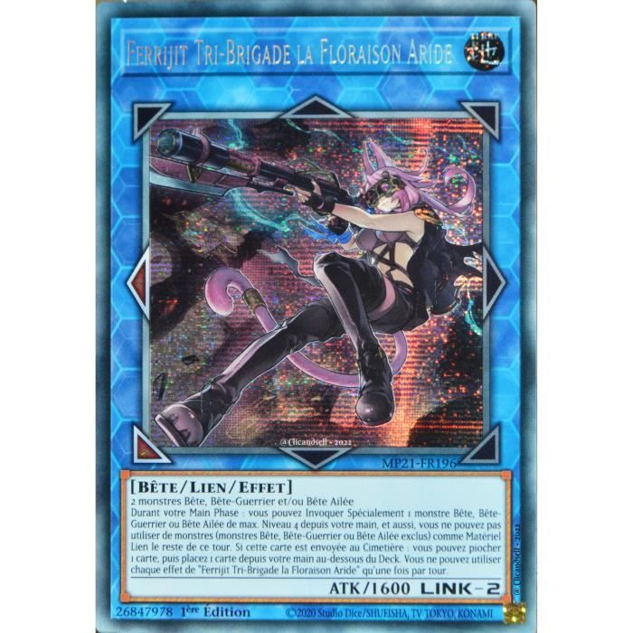 Carte YU-GI-OH MP21-FR196 Ferrijit Tri-Brigade la Floraison Aride ...