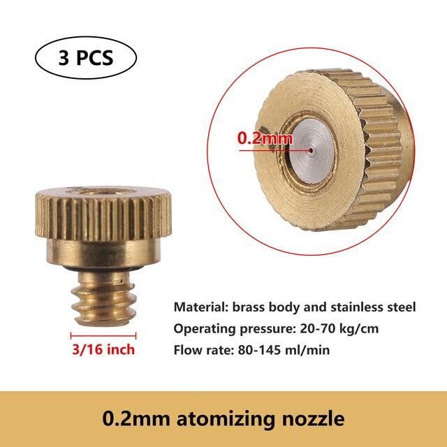 PULVERISATEUR,0.2mm nozzle--Buse de pulvérisation en laiton, Kit pour système de refroidissement ...