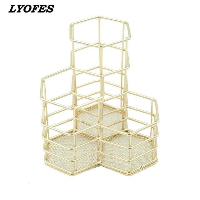 ETUI A STYLO,Gold--Organiseur de bureau, support pour stylos, stylos ...