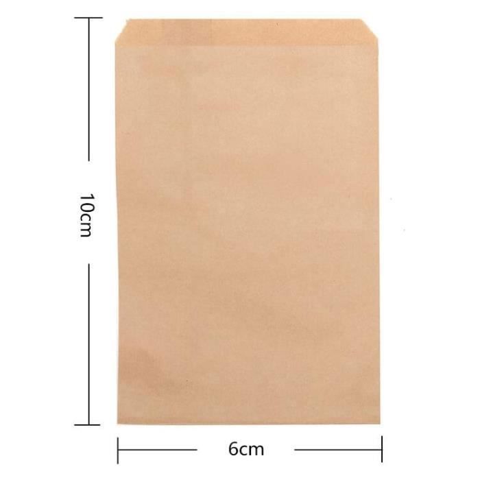 150 Pcs Sachet Papier Kraft, 6*10cm Petit Sac en Papier Alimentaire ...