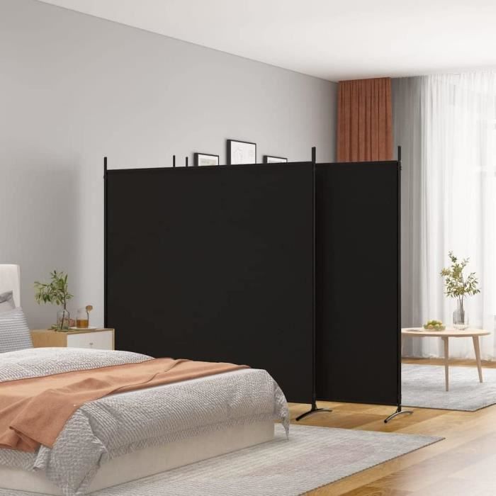 Cloison De Séparation 4 Panneaux Séparateur De Pièce Pliable Diviseur ...