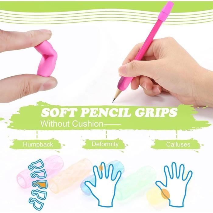 Grips Aide Écriture, Enfants Écriture Grip, 12 Pièces Guide Doigts ...
