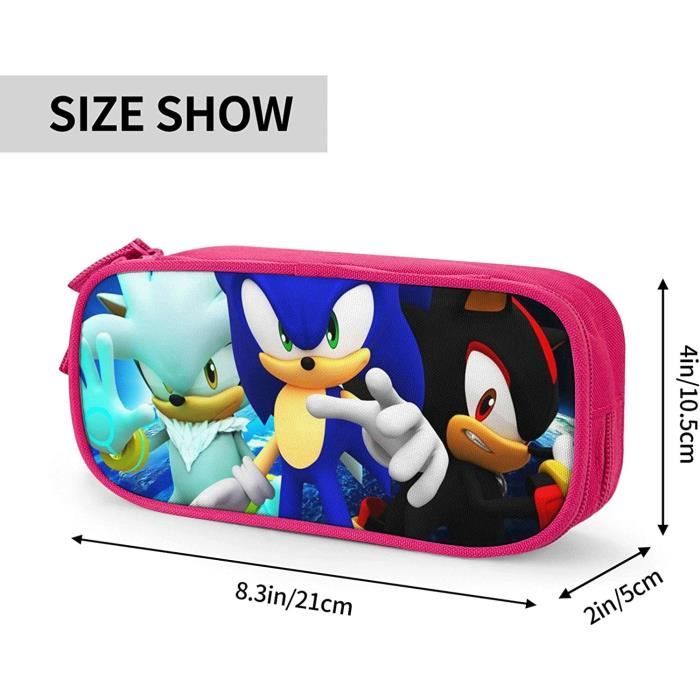 Etui à crayons Sonic Boom Sonic Tails en cuir noir - Marque Sonic Boom ...
