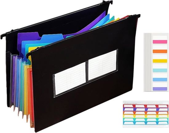 Range Document Bureau,A4 Dossiers Suspendus Extensibles Plastique,Avec ...
