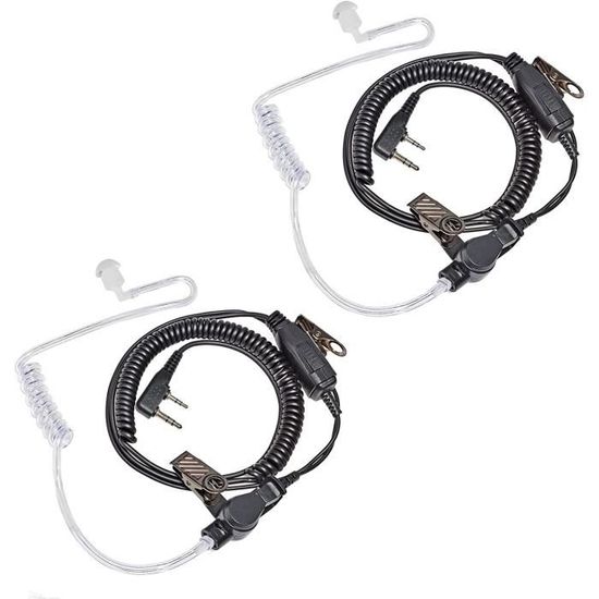 Inear Tube Acoustique Micro PTT Micro Micro Micro Micro Deux Voies pour ...