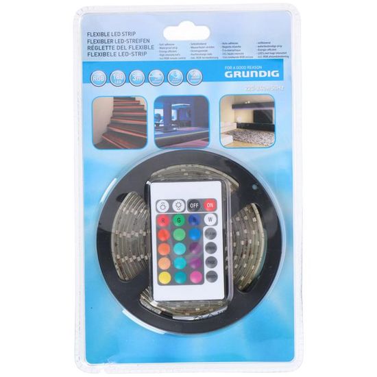 Grundig Flexibele COLOUR-LED-strip Met AB 180 LED 3 M - Cdiscount Maison