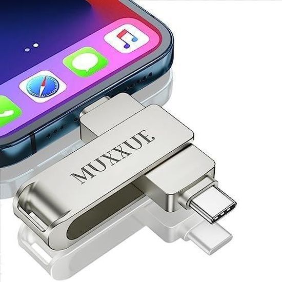 Clef USB iPhone, 3 en 1 Cle USB iPhone 128 Go, Clé USB iPhone, Pad, USB ...