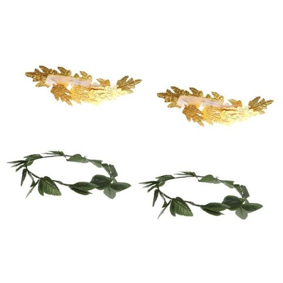 4 Pièces Couronne Feuille Serre-tête Déesse Romaine Grecque César ...