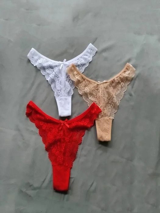 Culotte tanga Sexy en dentelle à fleurs pour femmes,sous-vêtements ...