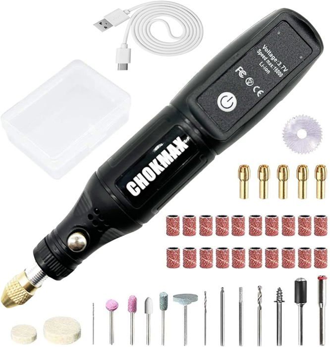 Outil Rotatif Sans Fil, 3.7V Li-Ion Kit Multi-Outils Rotatifs Avec ...