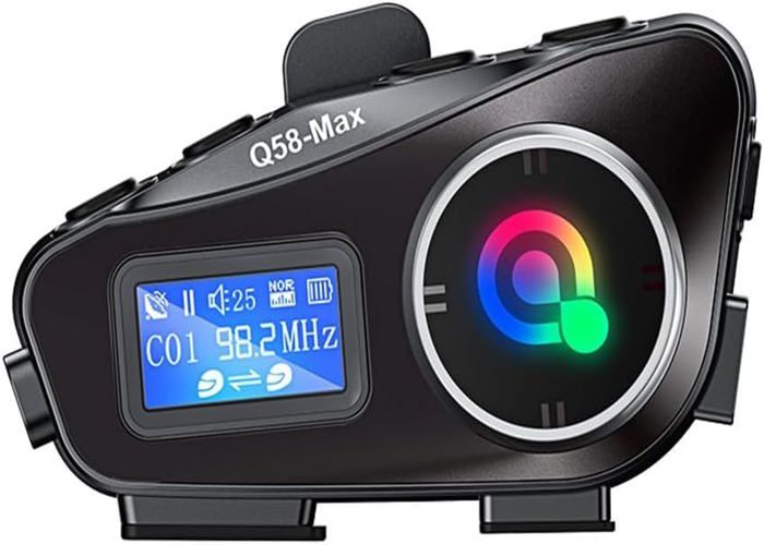 Intercom Pour Casque De Moto Q58-Max Casque Bluetooth Partage De ...