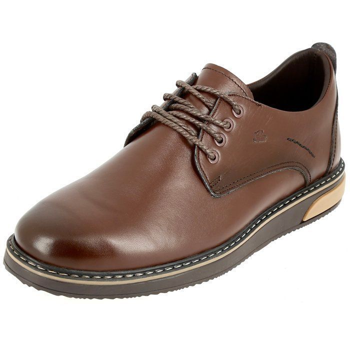 Chaussures derby homme en véritable cuir marron DM302B43 Marron ...