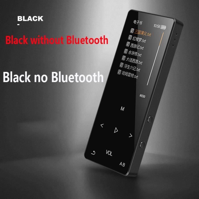 Noir sans Bluetooth 4 GO-Lecteur MP3 Bluetooth en métal avec haut ...