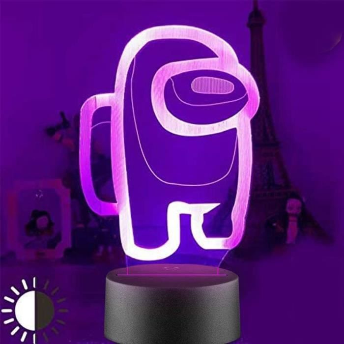 Among Us 3D Lampe, Among Us Led, Among Us Led Light, Ilusión De Lumière Nocturne De 7-16 ...