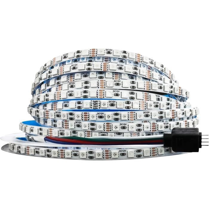 Ruban LED 12V RGB,5mm de large ultra fin Bande LED 5M 3535 IP20 120 ...