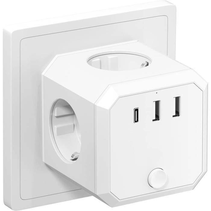 Cube De Prises, Cube De Prises 4 Voies, Cube De Prises Sans Câble, Cube ...