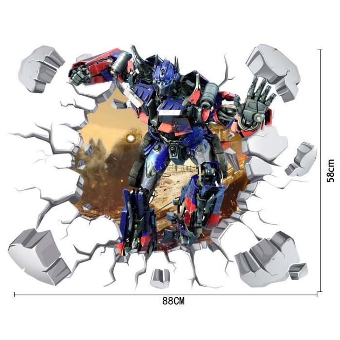 Transformers Optimus Prime DIY Autocollant Muraux Pour Enfants Chambres ...
