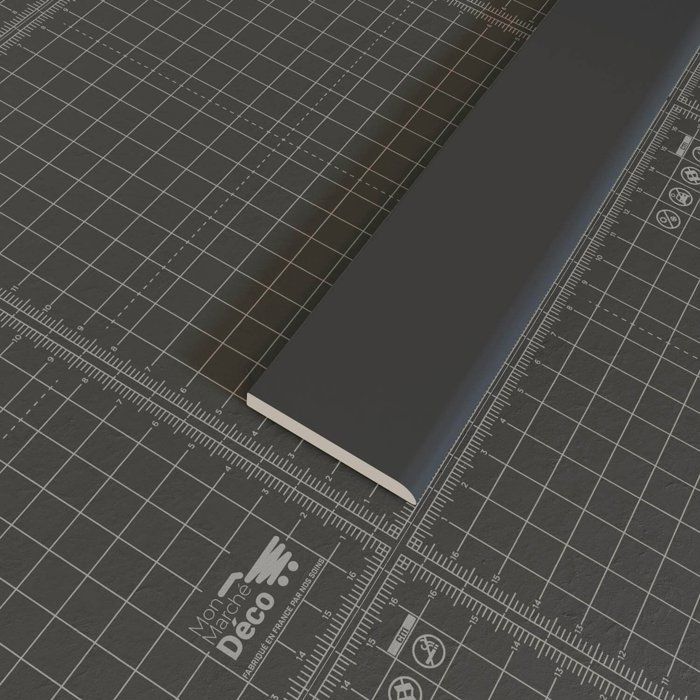 Champlat PVC cellulaire - MON MARCHÉ DÉCO - 45 x 6 mm - Noir - Longueur ...