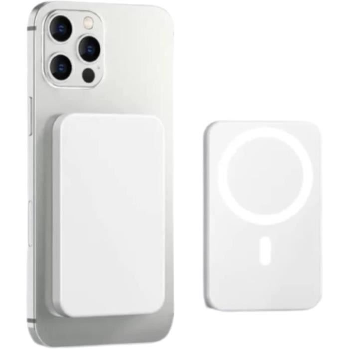 Batterie Externe 5000Mah 15 Watt Chargeur Magnetique Induction Power ...
