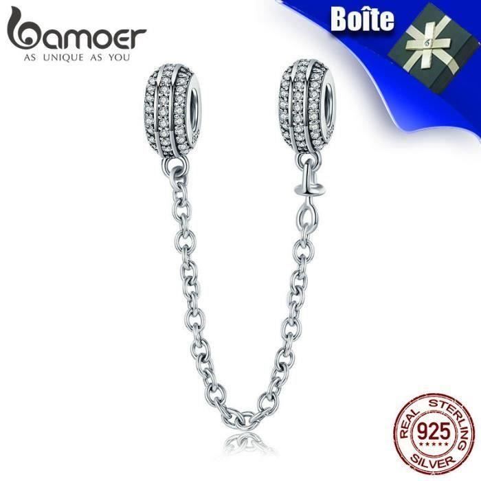 BO Charms Argent 925 Chain de Comfort Compatible Bracelet Pandora ...
